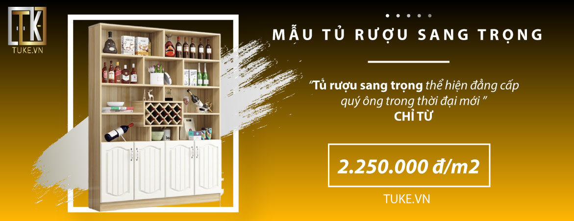 Mẫu tủ rượu gỗ cao cấp - sang trọng - giá cực ưu đãi